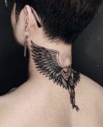 50 gangster side neck tattoos for guys