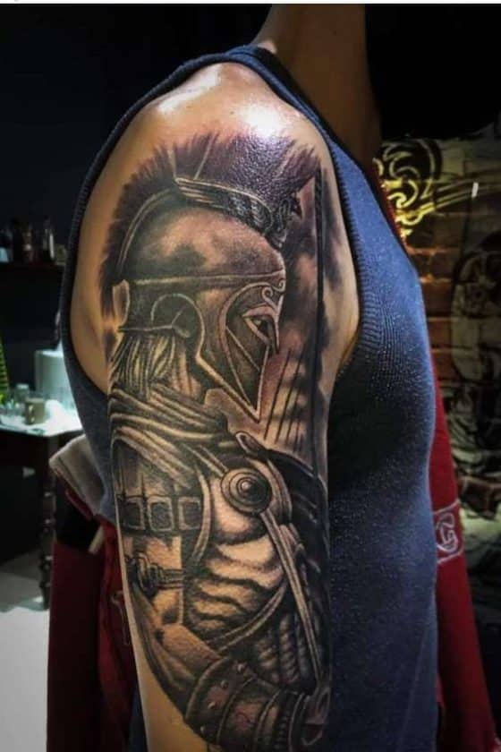 The Spiritual Sentinel: 45+ Expressing Belief with Armor of God Tattoo