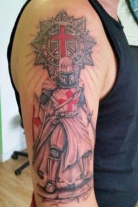 The Spiritual Sentinel: 45+ Expressing Belief with Armor of God Tattoo