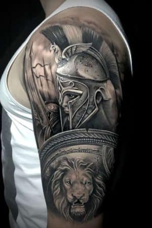 The Spiritual Sentinel: 45+ Expressing Belief with Armor of God Tattoo