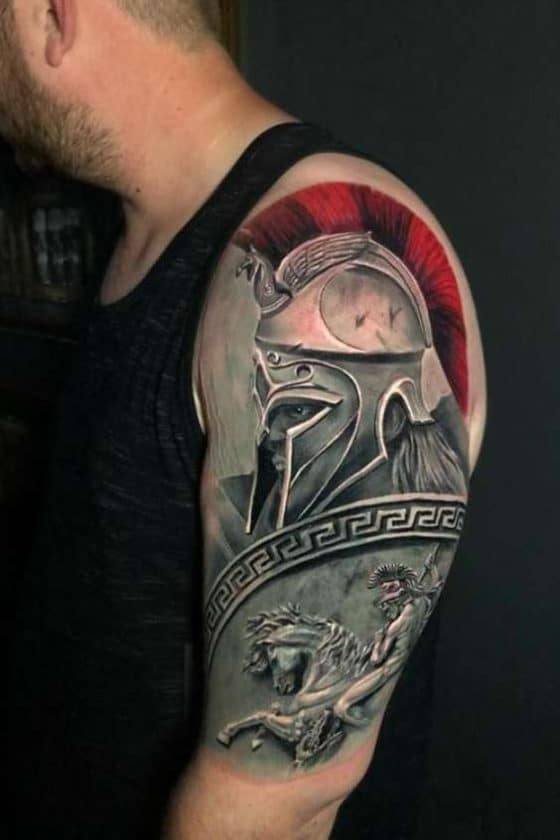 The Spiritual Sentinel: 45+ Expressing Belief with Armor of God Tattoo