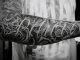 Gangster wicked tattoo lettering
