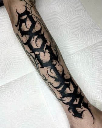 Gangster wicked tattoo lettering