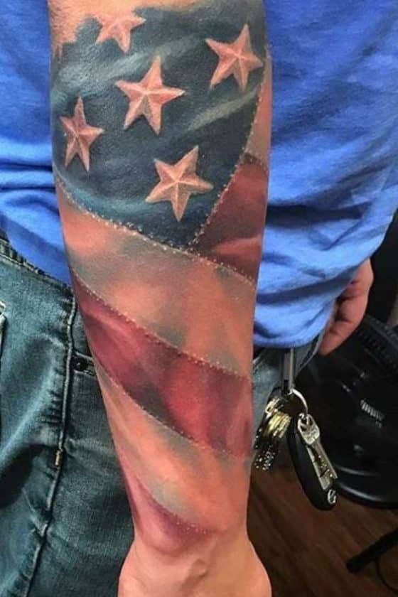 Ink of Freedom: Exploring the 50+ Symbolism of American Flag Tattoo