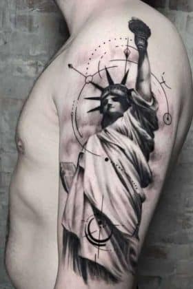 30+ Classic Statue of Liberty Tattoo Ideas
