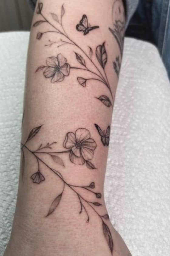 50+ Floral Vine Tattoos Ideas For Everyone