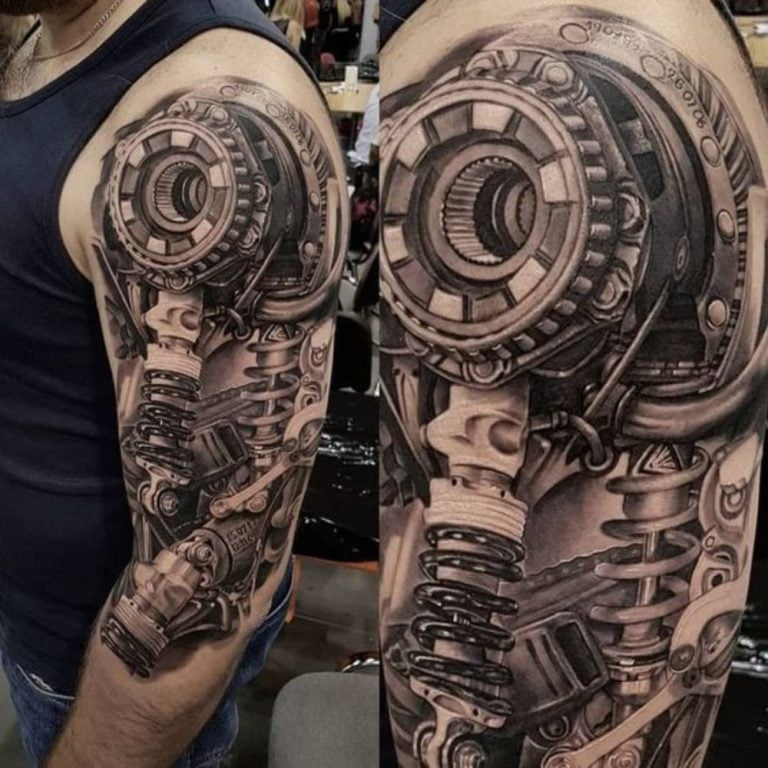 60+ Biomechanical Tattoos? History, Design and Style