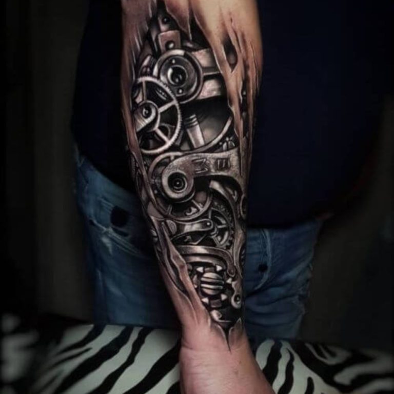 60+ Biomechanical Tattoos? History, Design and Style