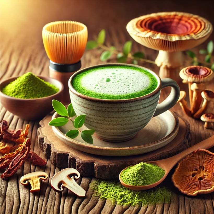 Exploring the Health Benefits of Matcha Mushroom Powder
