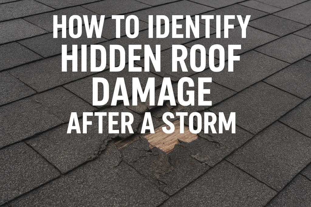 How to Identify Hidden Roof Damage After a Storm